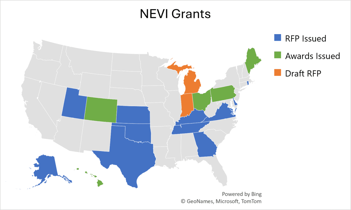 Five States Issue NEVI Awards – Atlas EV Hub
